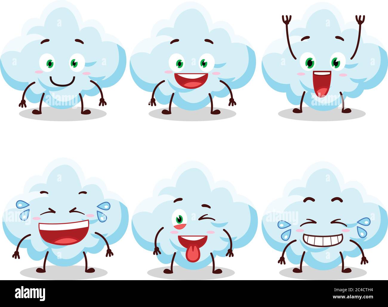 Animated Clouds With Faces