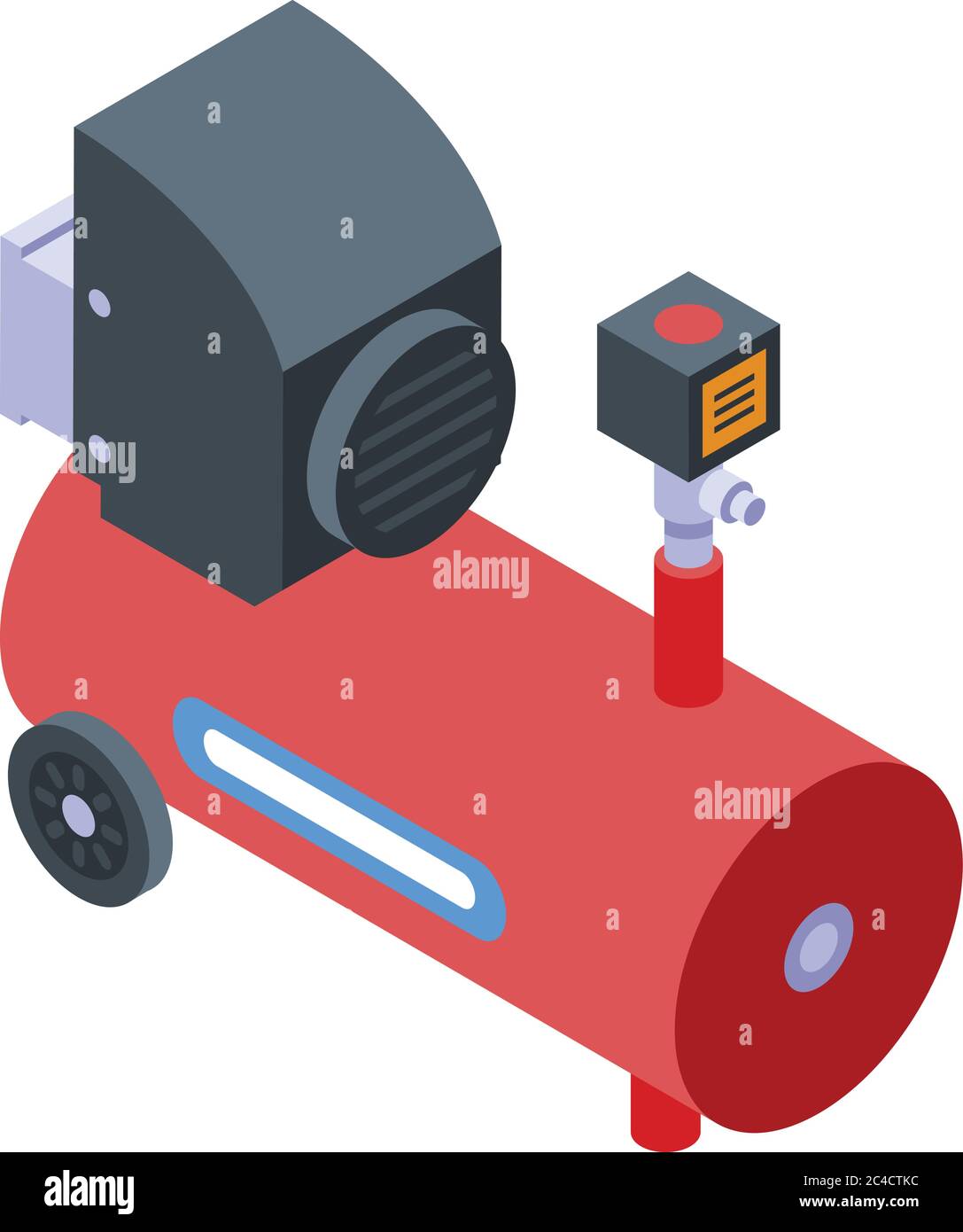 Motor air compressor icon, isometric style Stock Vector Image & Art - Alamy
