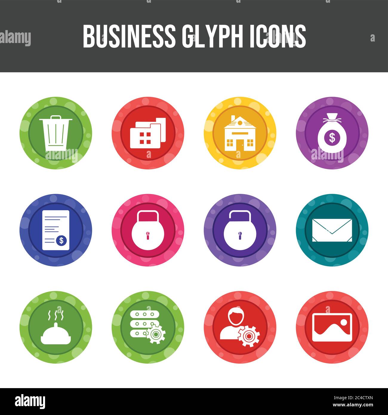 Beautiful Business vector icon set Stock Vector Image & Art - Alamy