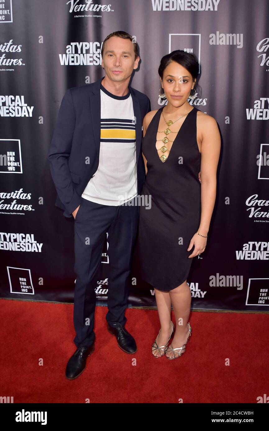 Mark Jackson and Tanya Fear at the premiere of the movie 'aTypical ...