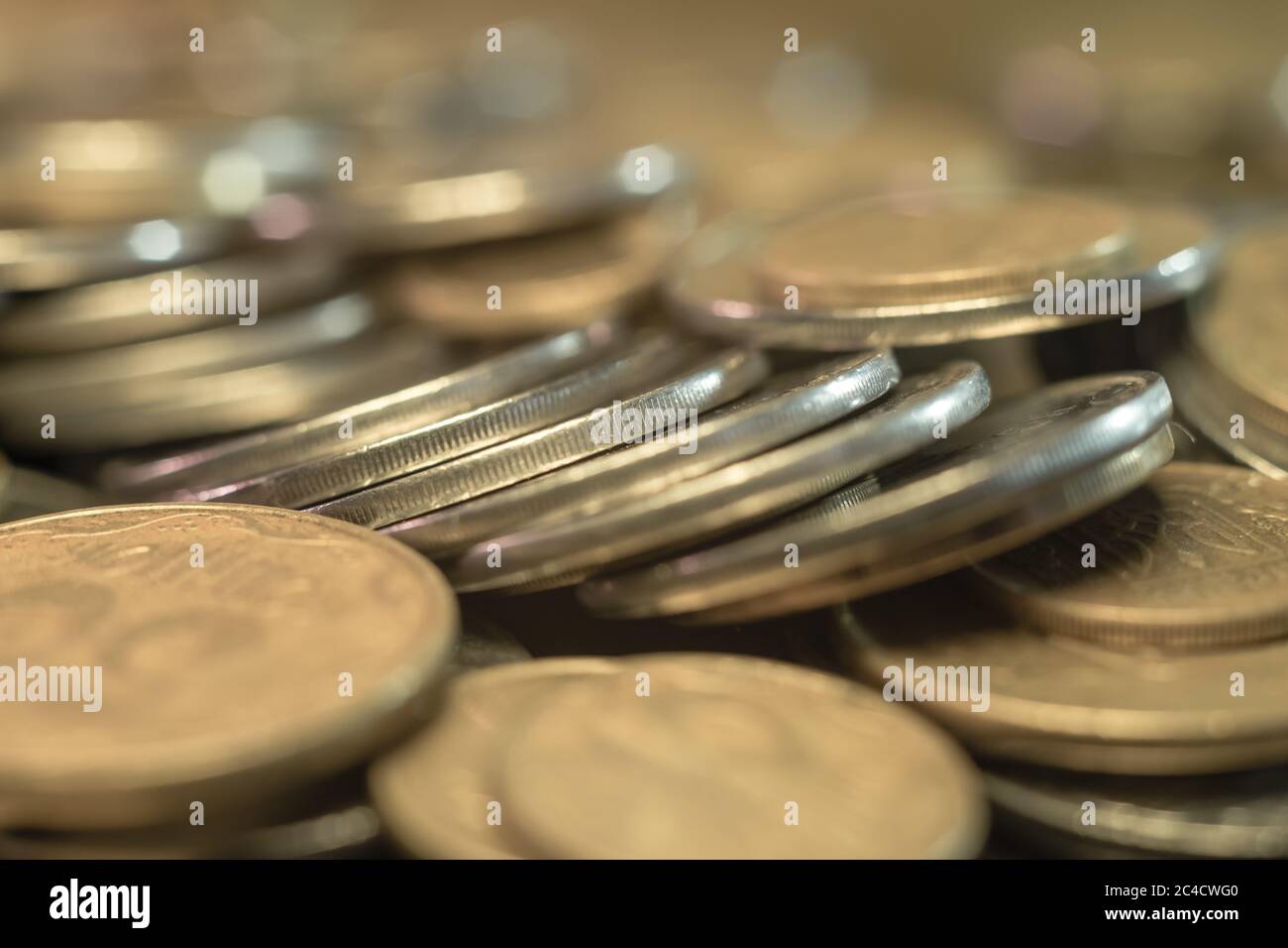 Close up Coin, coins Money background. Macro photography view Stock ...