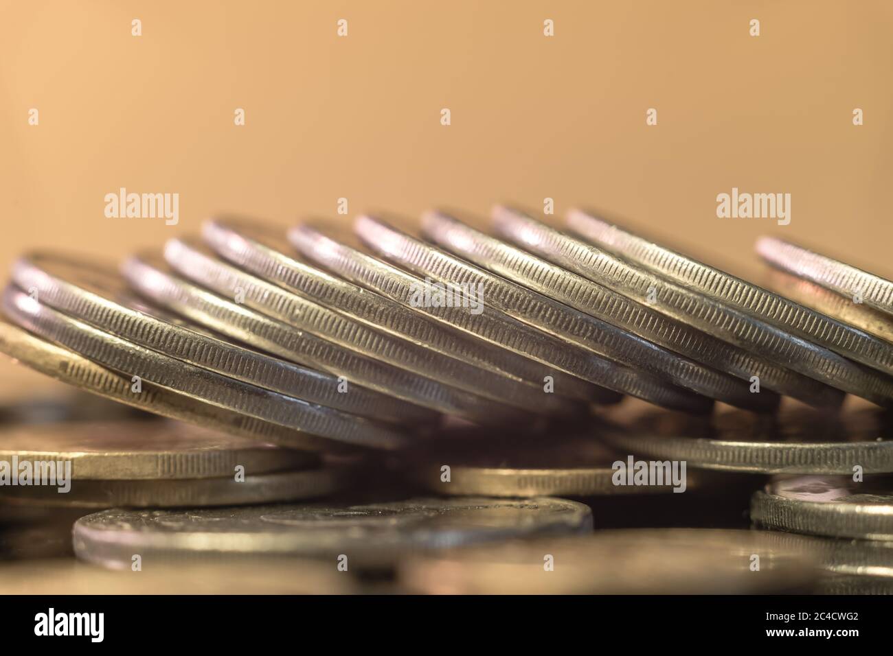 Close up Coin, coins Money background. Macro photography view Stock ...
