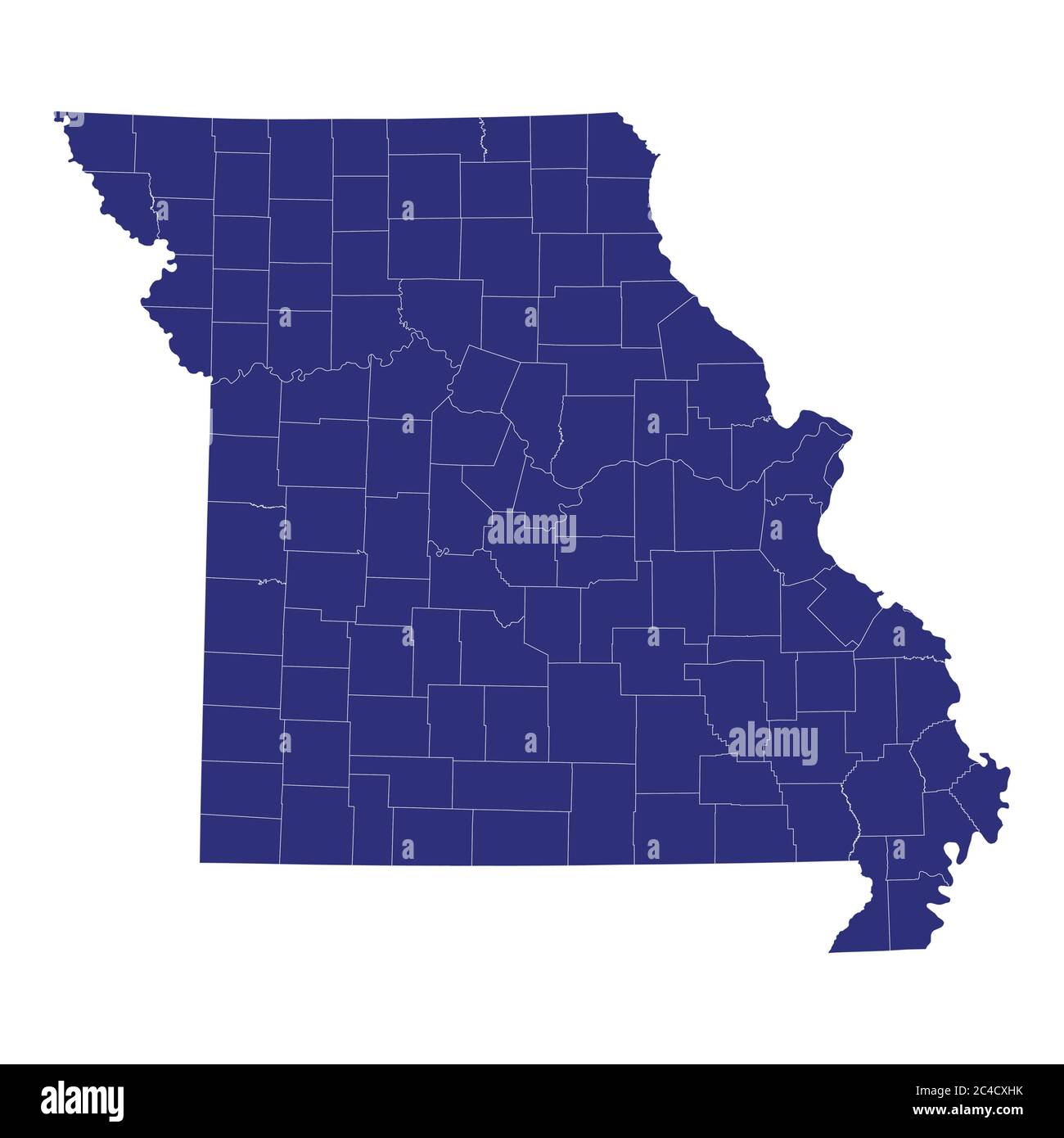 High Quality map of Missouri is a state of United States of America ...