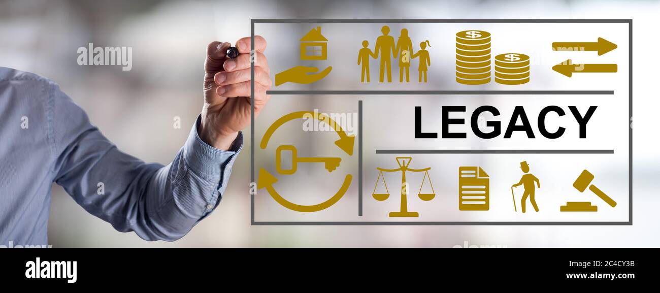 Man hand writing legacy hi-res stock photography and images - Alamy