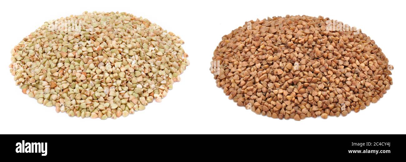Buckwheat, green and roasted Stock Photo - Alamy