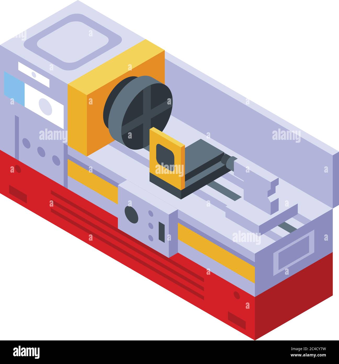 Industry lathe icon, isometric style Stock Vector Image & Art - Alamy