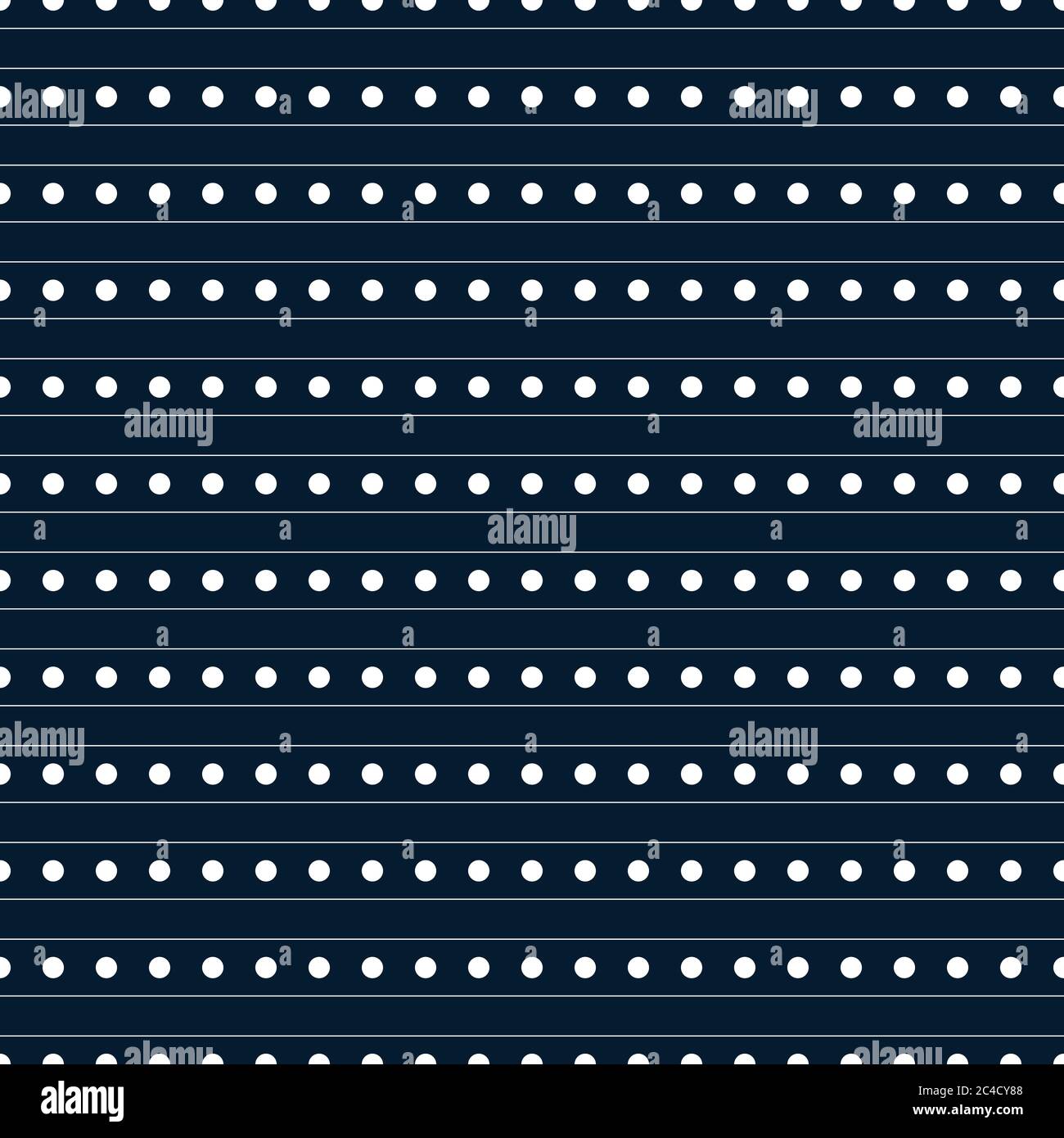 Seamless geometric graphics. White polka dots and lines arranged evenly ...