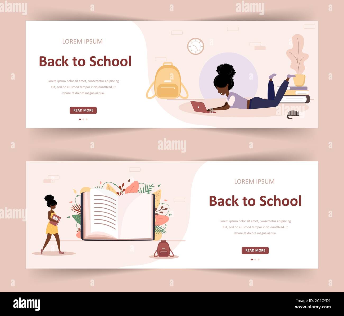 African child reading paper Stock Vector Images - Alamy