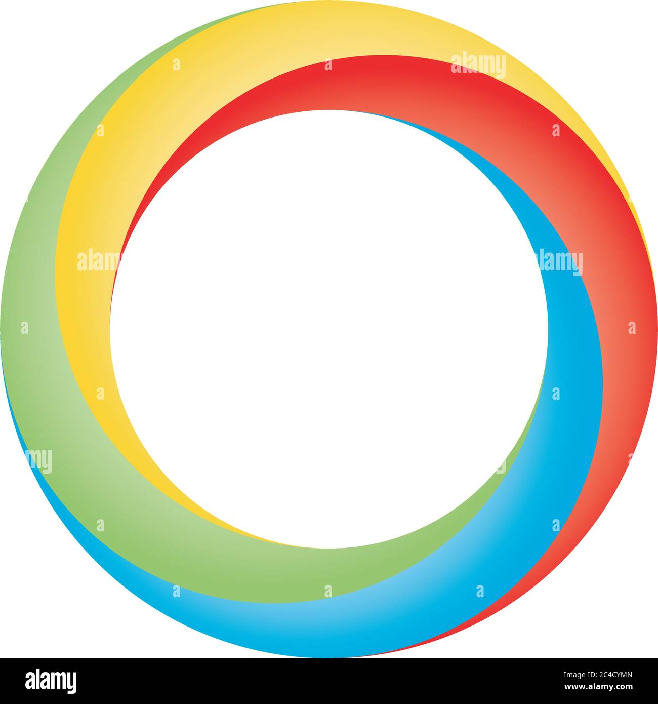 Orbit icon. Rounded vector ring designed with blended gradients in rainbow spectrum colors Stock ...