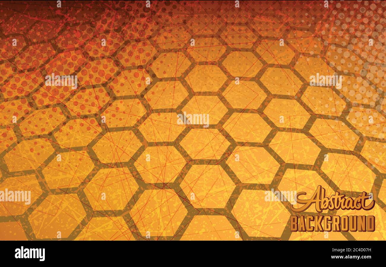 Abstract hexagon background. Vector and illustration Stock Vector Image ...