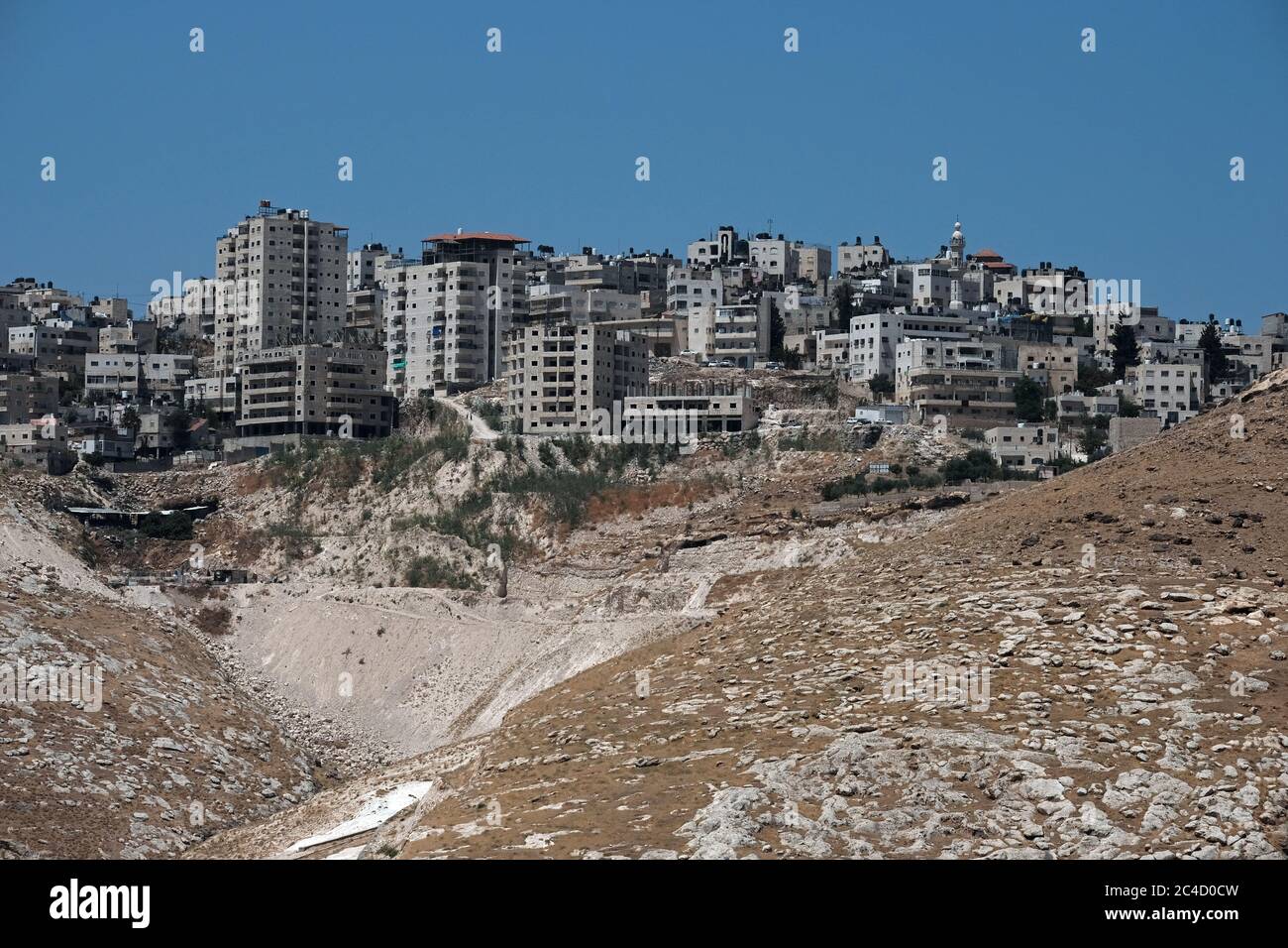View of the Palestinian town of Bethany or what is locally known as Al ...