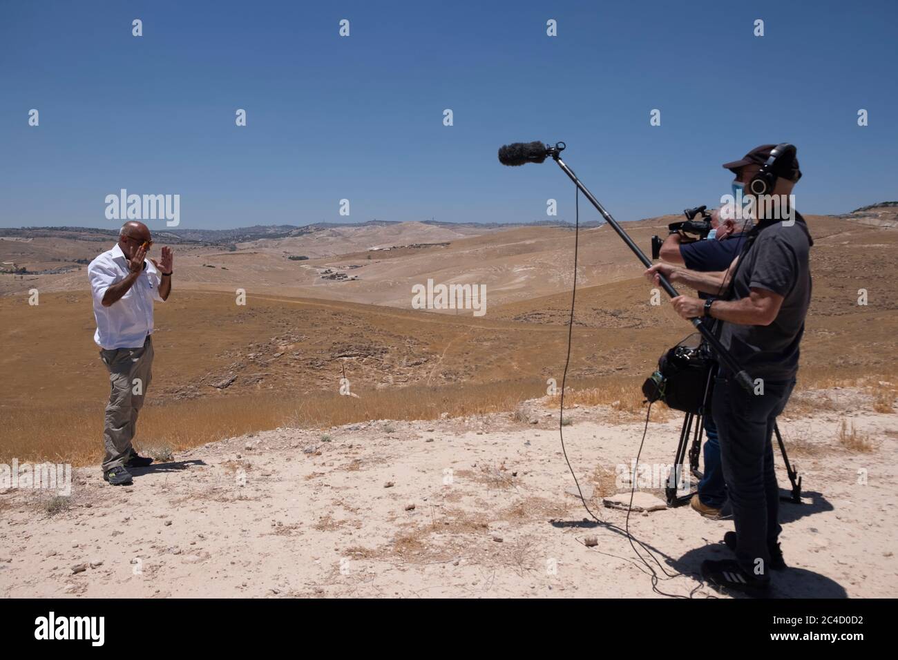 A reporter of RAI – Radiotelevisione italiana the national public ...