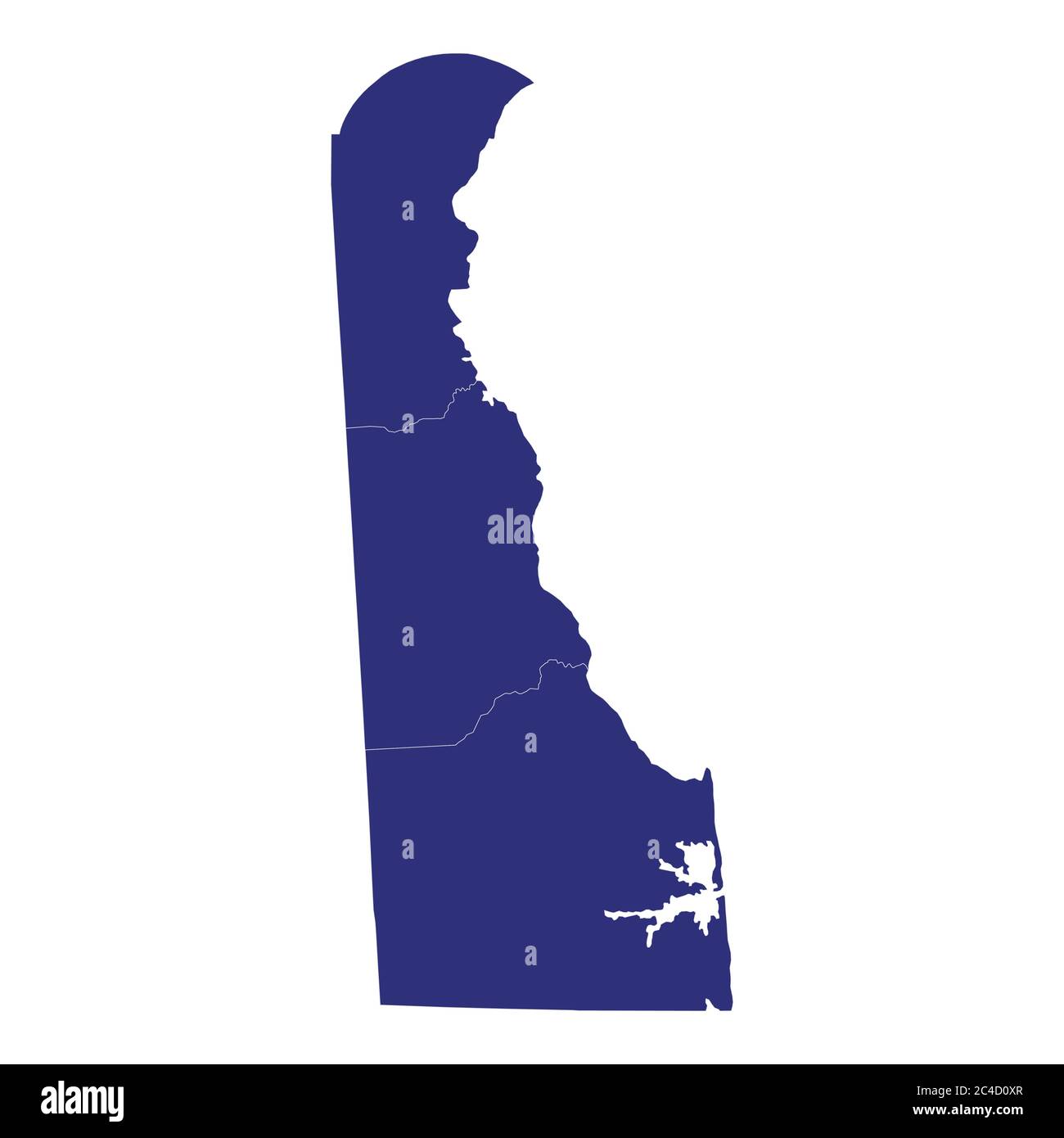High Quality map of Delaware is a state of United States of America ...