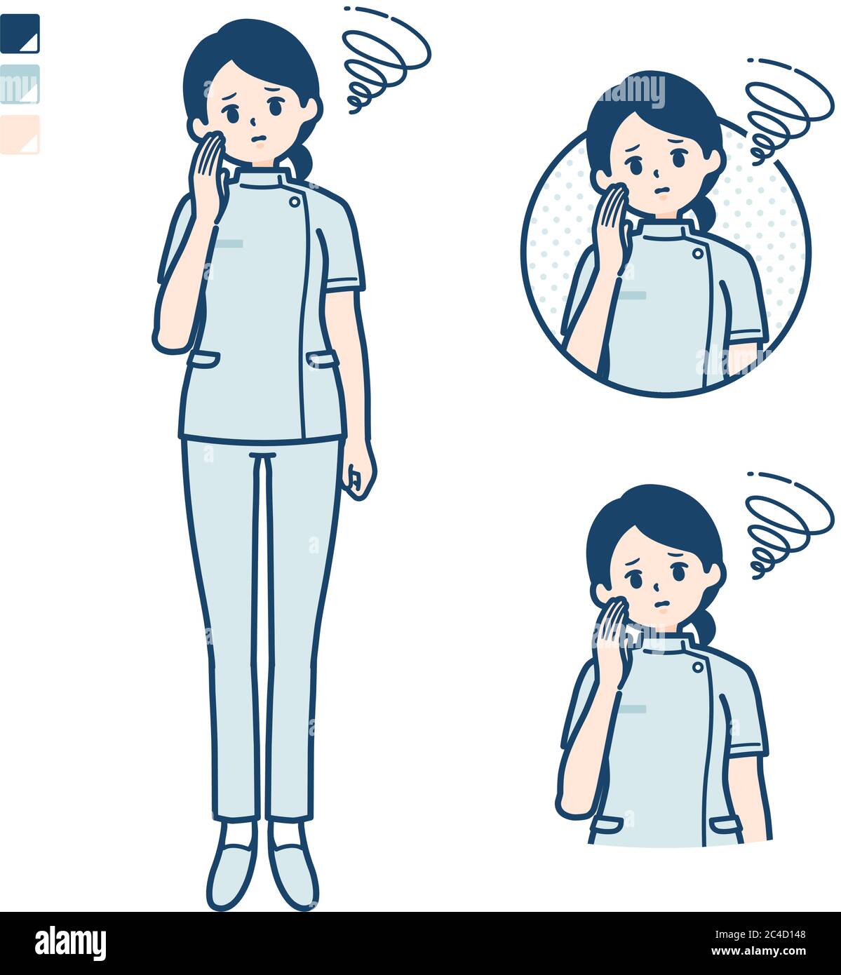 Stress nurse Stock Vector Images - Alamy