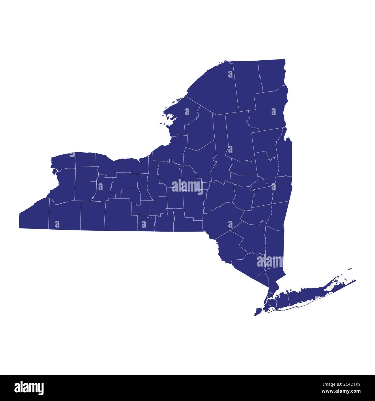 New york counties map Stock Vector Images - Alamy