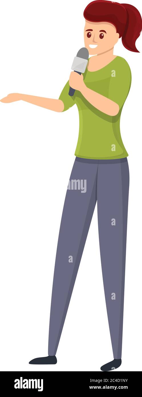 Live interview icon. Cartoon of live interview vector icon for web ...