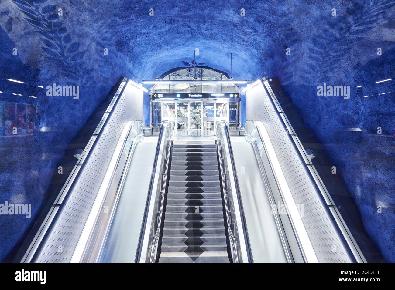 Stockholm, Sweden - December 12, 2017. Stockholm underground metro ...