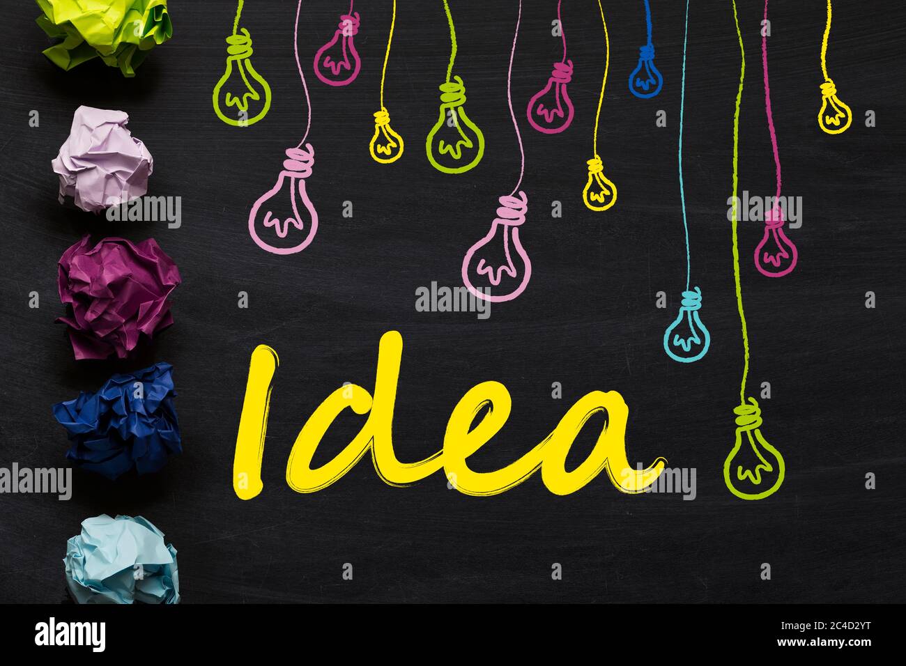 Crumpled paper bulbs hi-res stock photography and images - Alamy