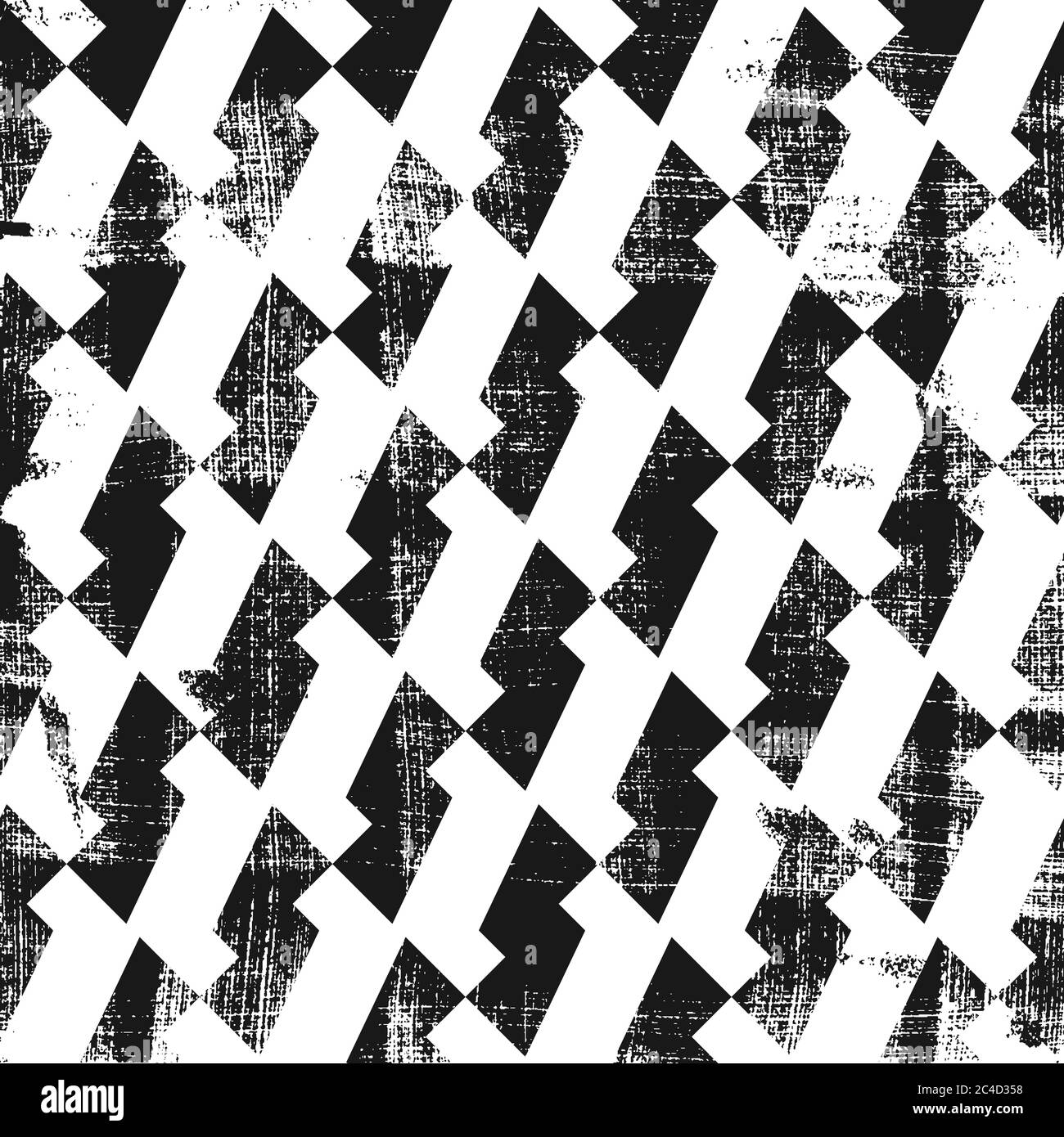 Grunge pattern with geometric shapes. Square black and white backdrop ...