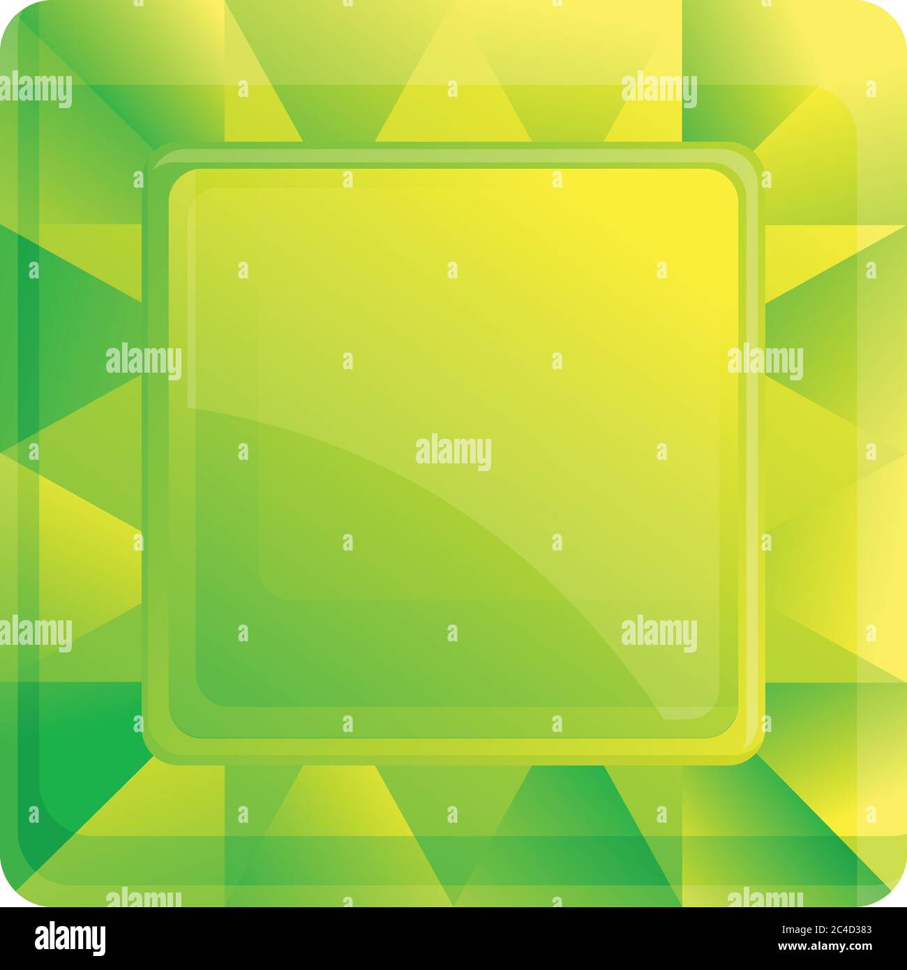 Green topaz icon. Cartoon of green topaz vector icon for web design ...