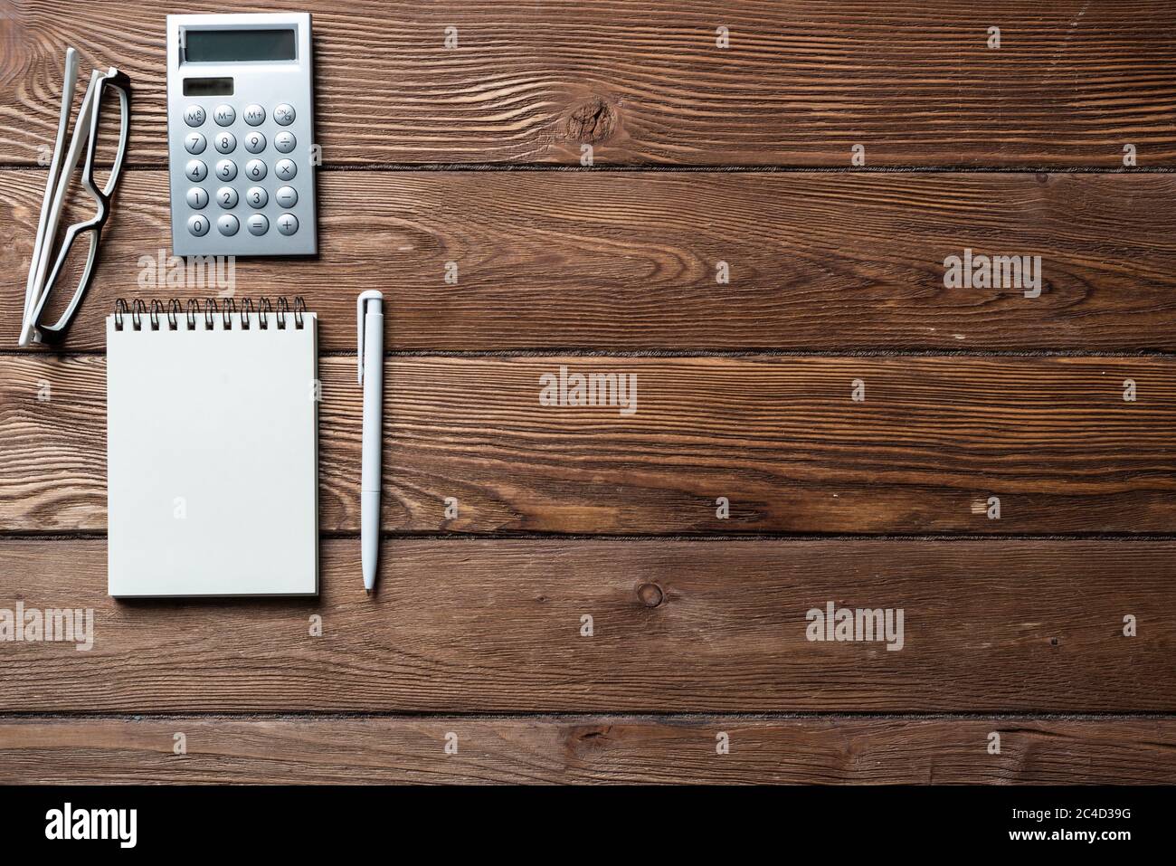 Still life of accountant office workspace Stock Photo - Alamy