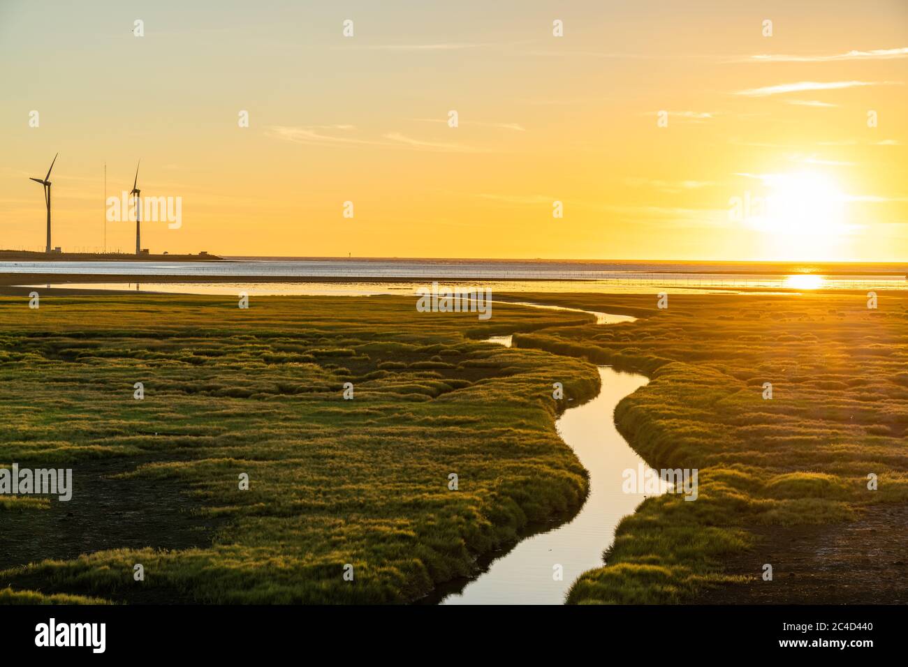 Gaomei wetland landscape bridge hi-res stock photography and images - Alamy