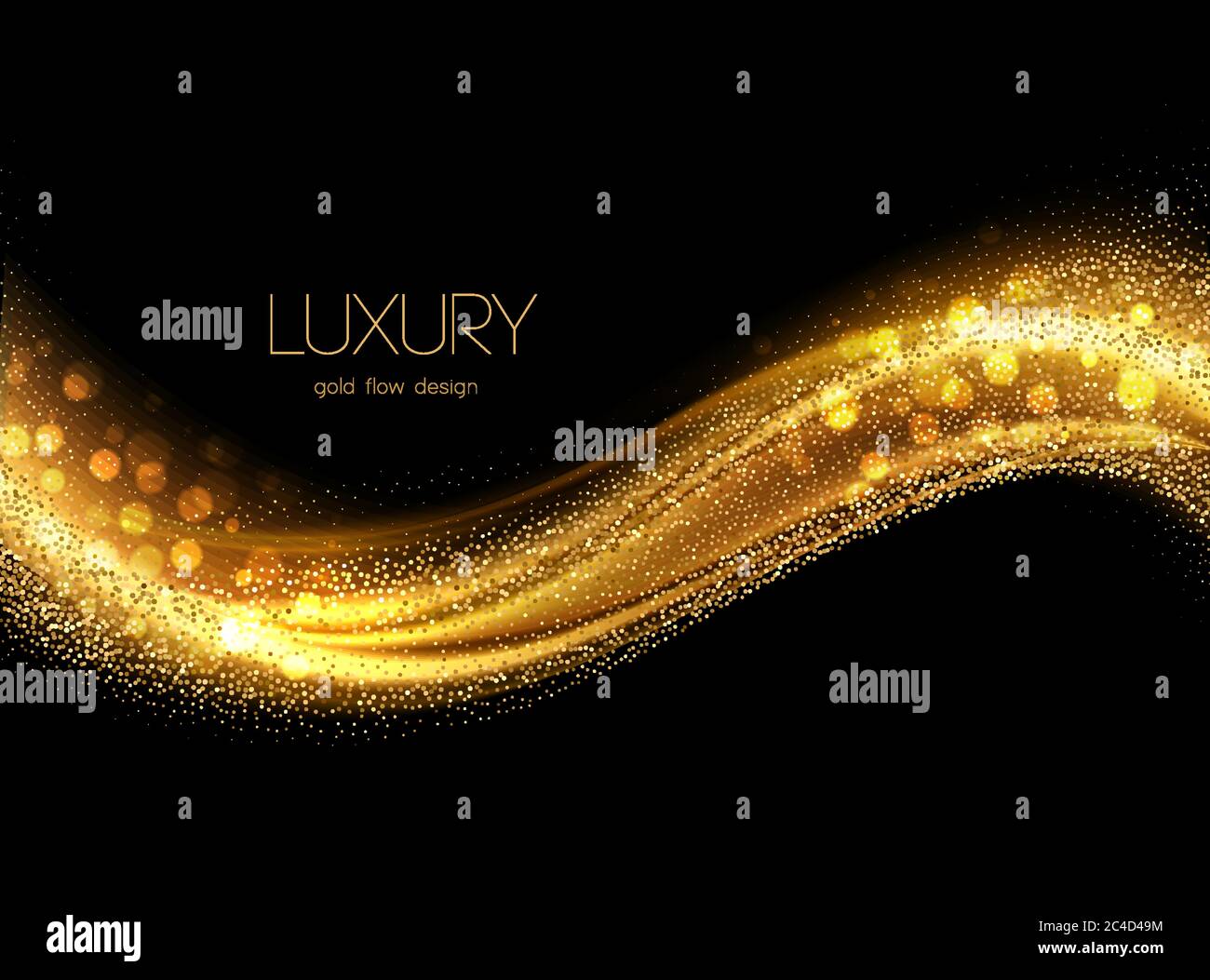 Abstract shiny color gold wave design element Stock Vector Image & Art ...