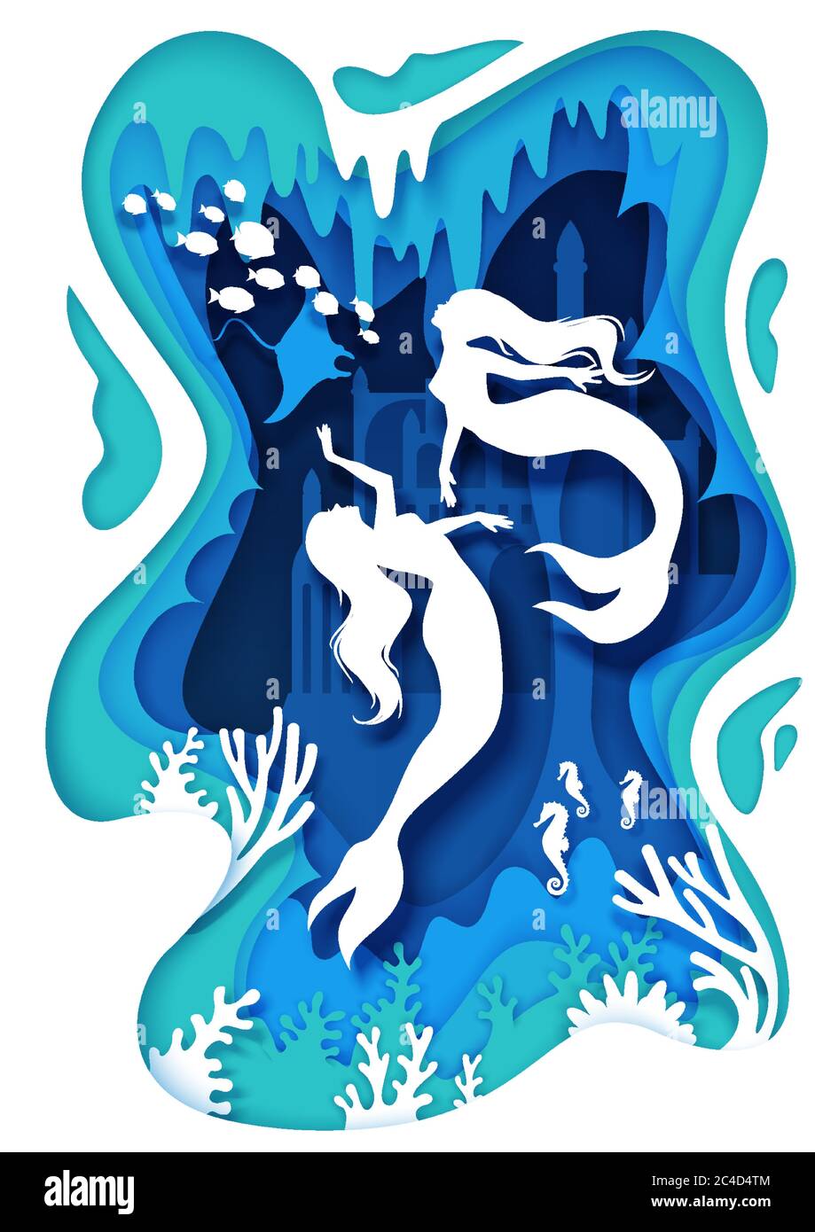 Mermaid fantasy art Cut Out Stock Images & Pictures - Alamy