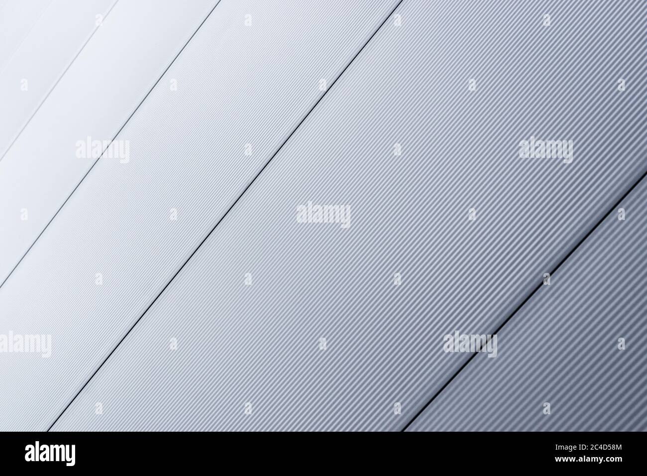 Gray corrugated Metal Sheet Wall Background with shiny reflection ...