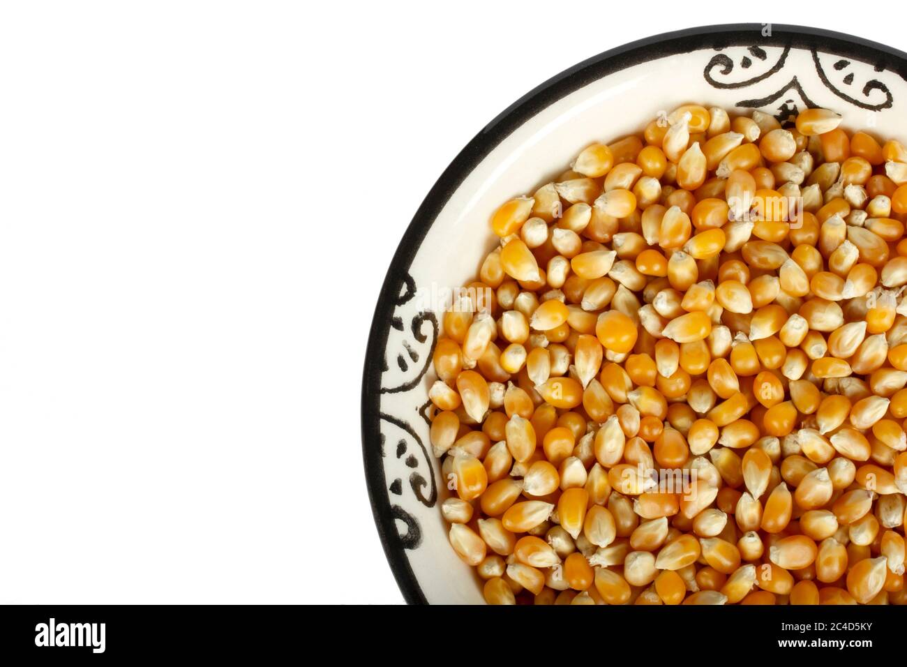 corn seeds in the plate Stock Photo - Alamy