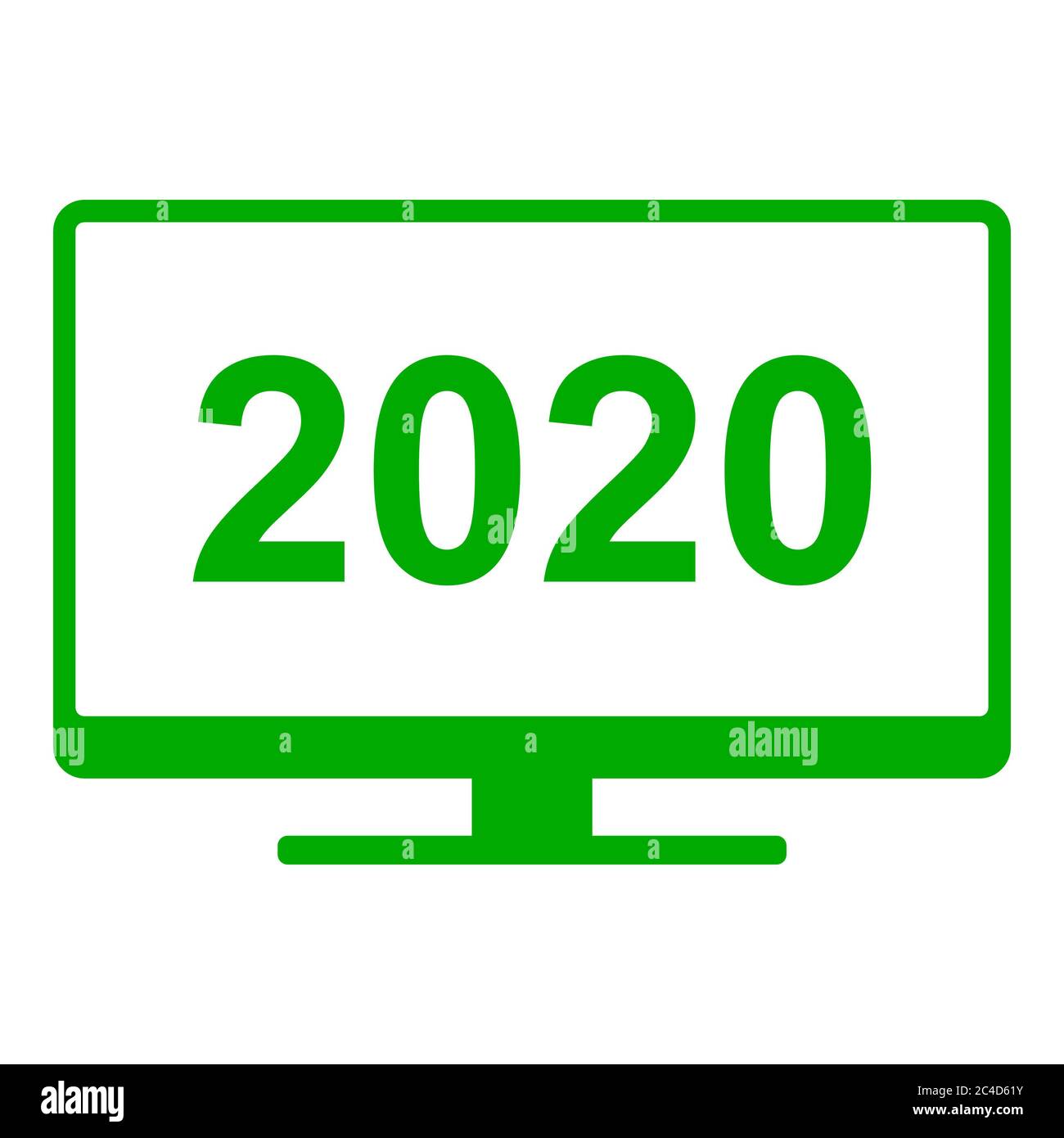 Year 2020 and screen Stock Photo - Alamy