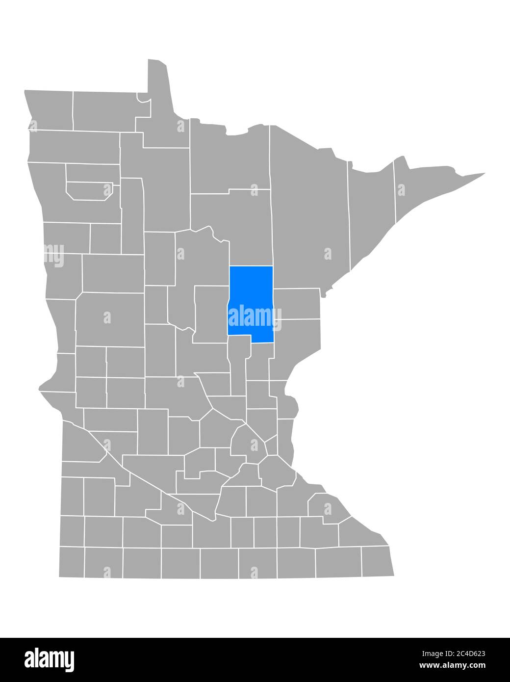 Aitkin county map hi-res stock photography and images - Alamy