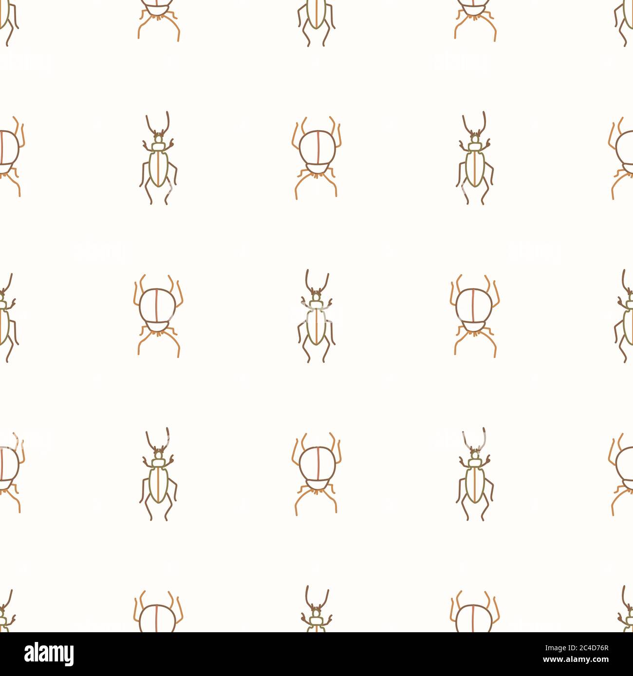 Seamless background bug gender neutral baby pattern. Simple whimsical ...