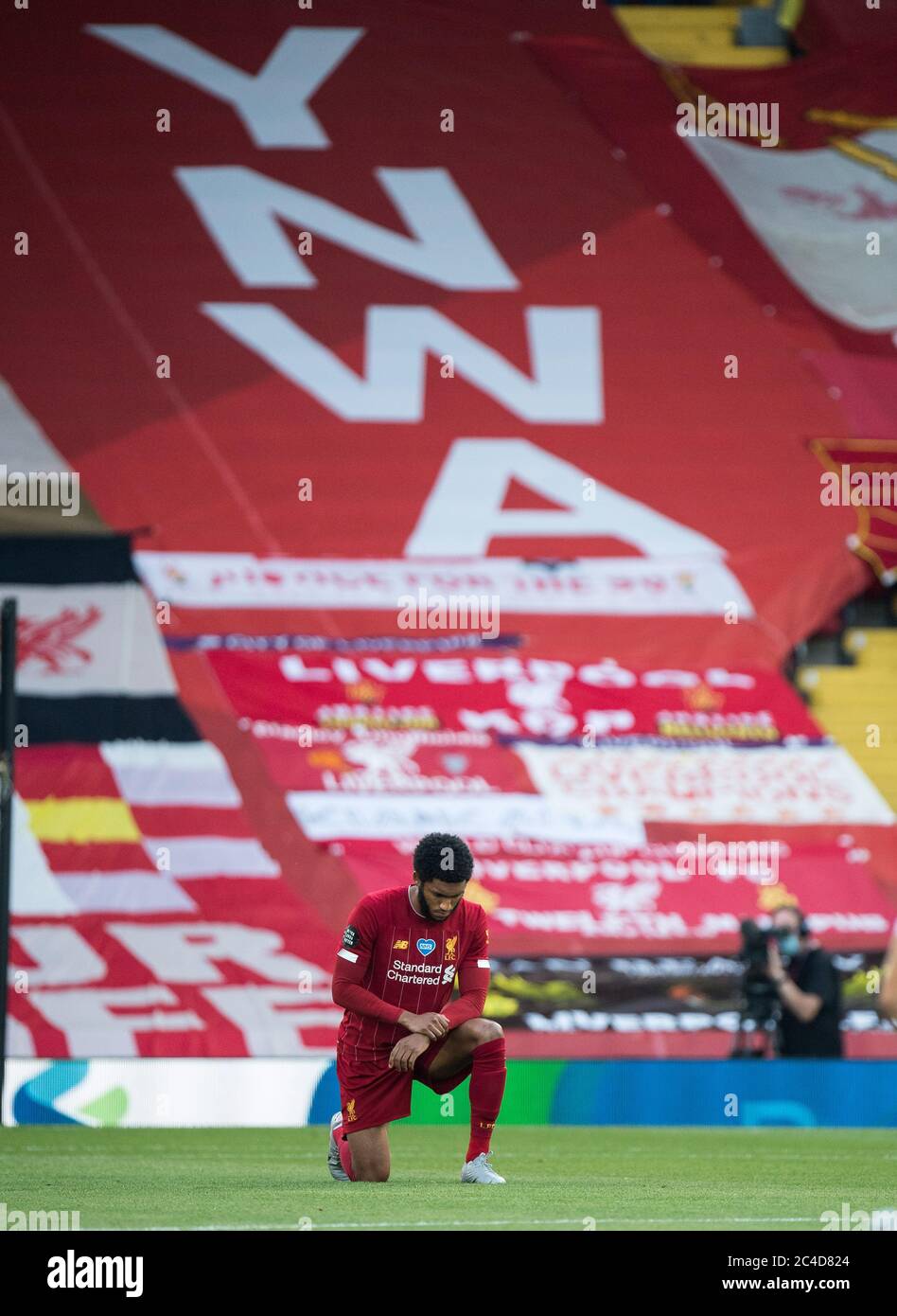 Premier League match between Liverpool FC and Crystal Palace at Anfield ...