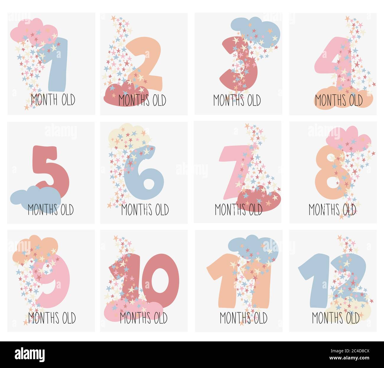Baby Font Numbers