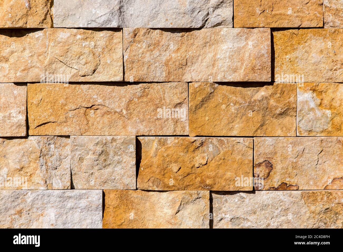 beige colour stone wall from tiles natural granite texture Stock Photo ...
