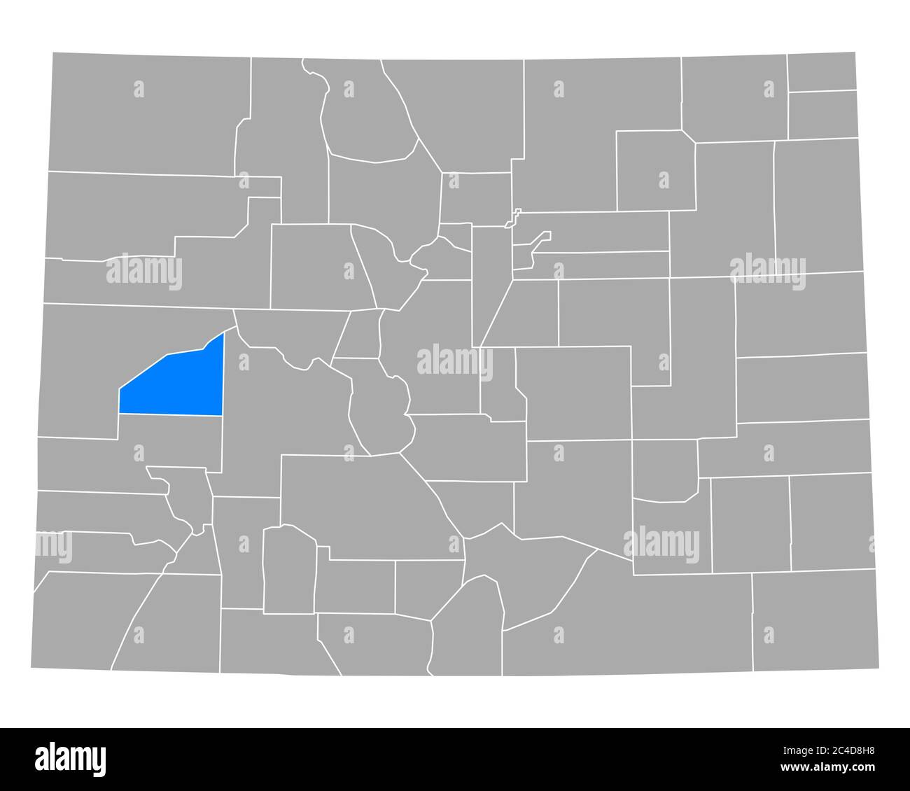 Map of Delta in Colorado Stock Photo - Alamy