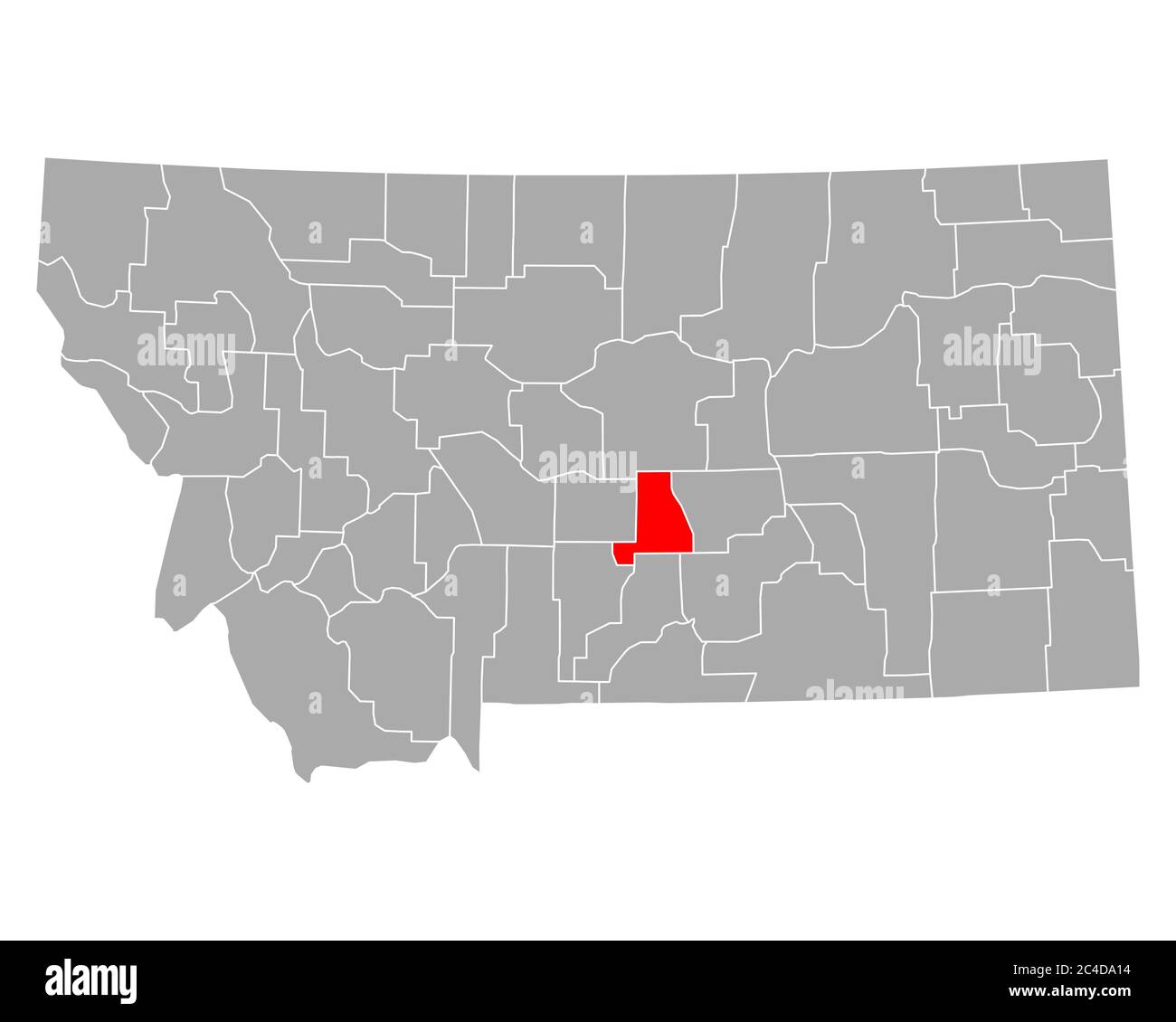Map of Golden Valley in Montana Stock Photo - Alamy