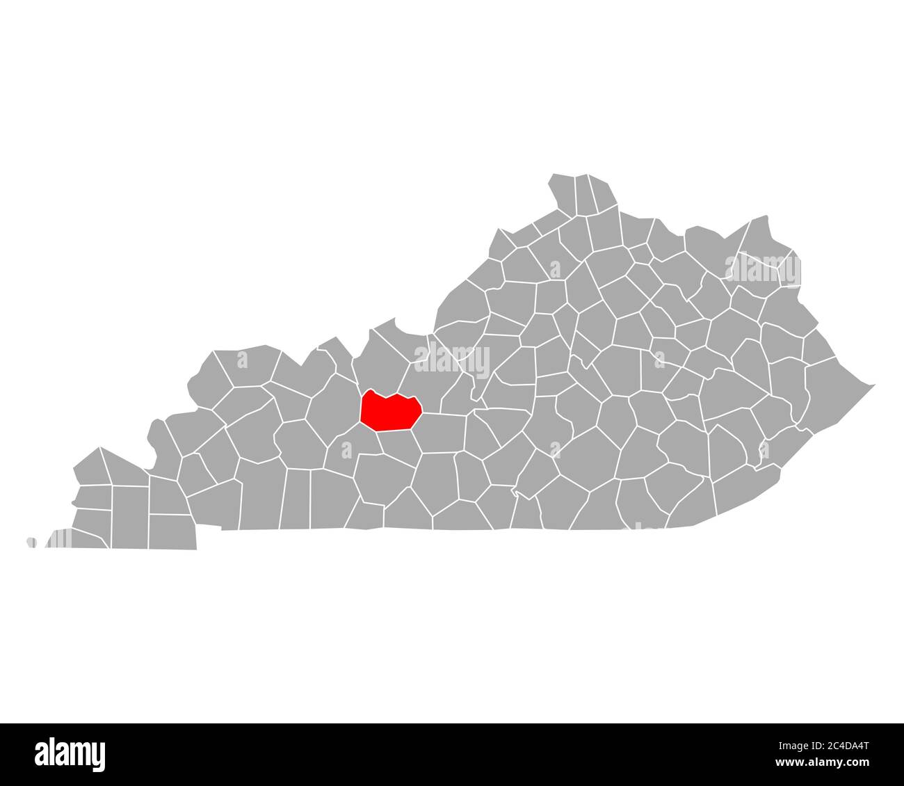Map of Grayson in Kentucky Stock Photo - Alamy