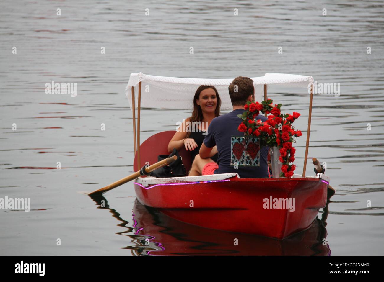 Couples go boating at Darling Harbour in Sydney one day before ...