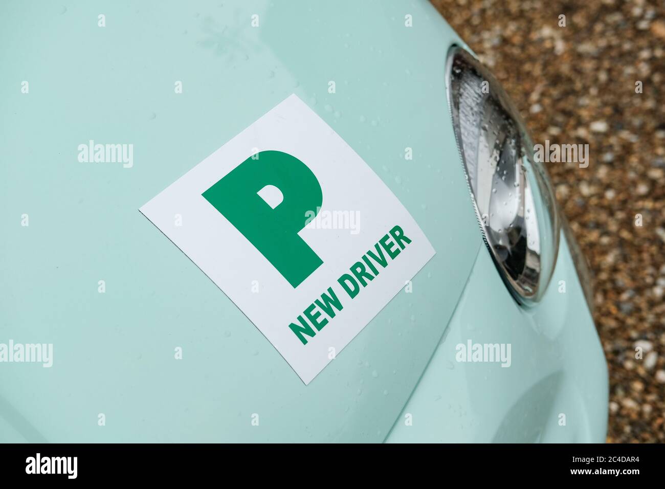 Newly fitted magnetic New Driver plate seen attached to a small Italian ...