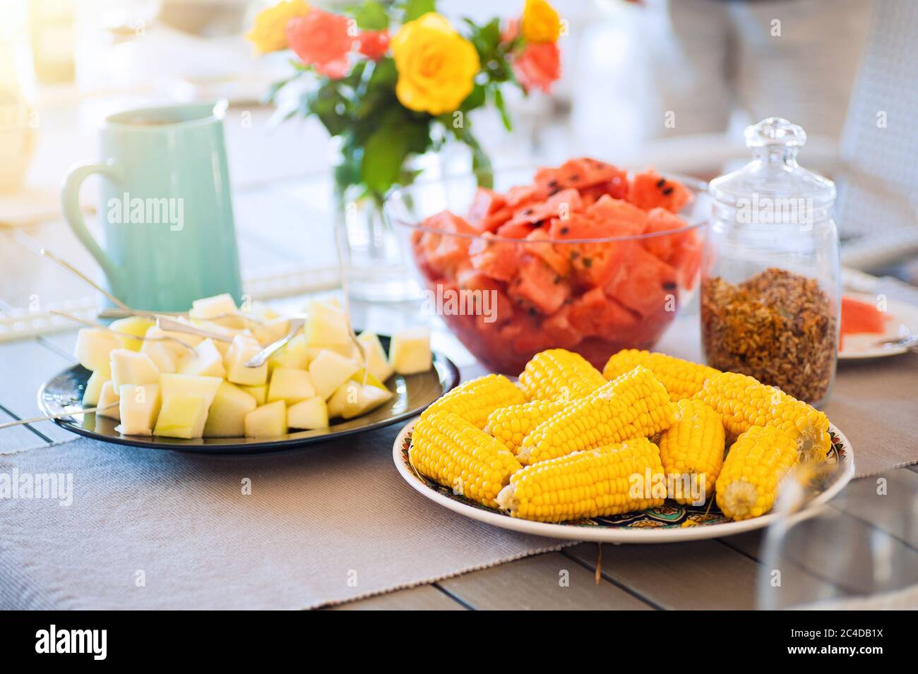 Watermelon setting fruit hi-res stock photography and images - Alamy