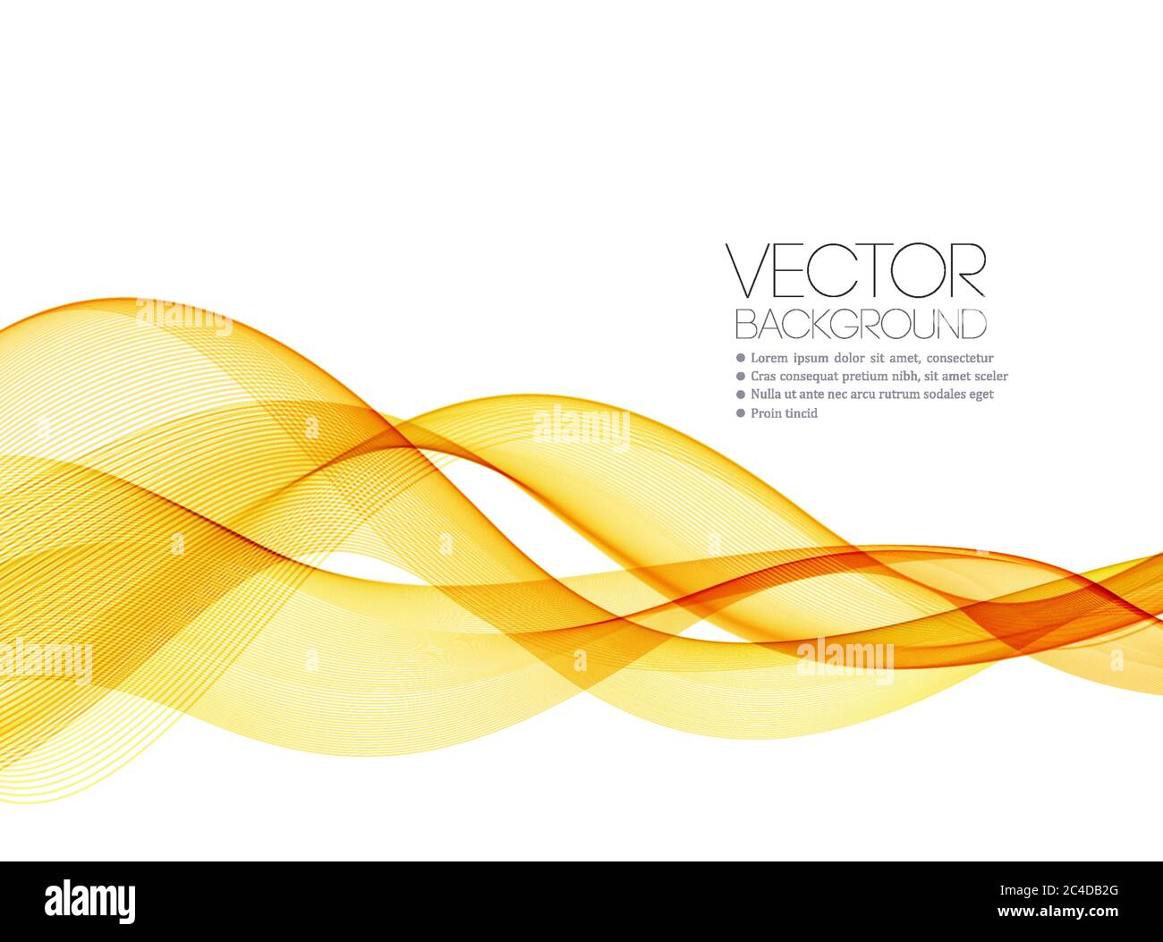 Gold color abstract transparent wave design element Stock Vector Image ...