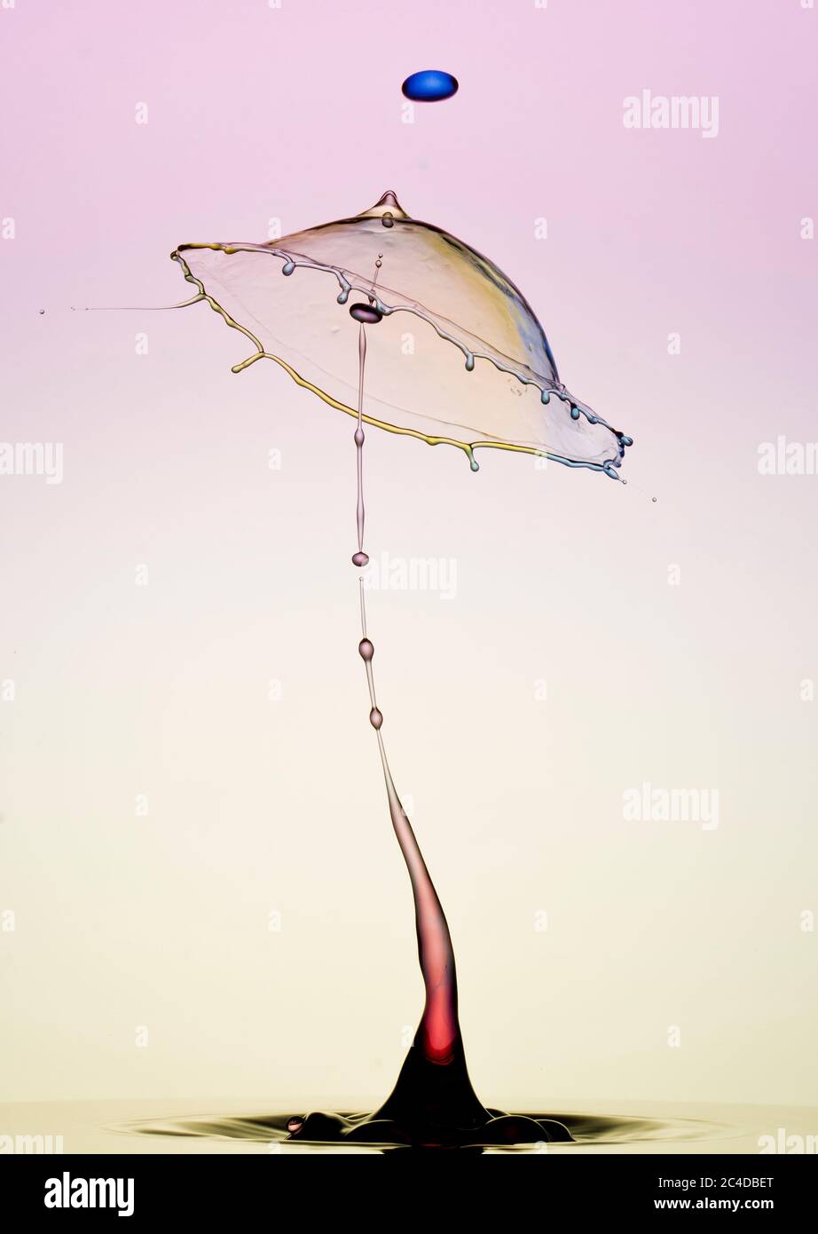 waterdrop collision art abstract Stock Photo - Alamy