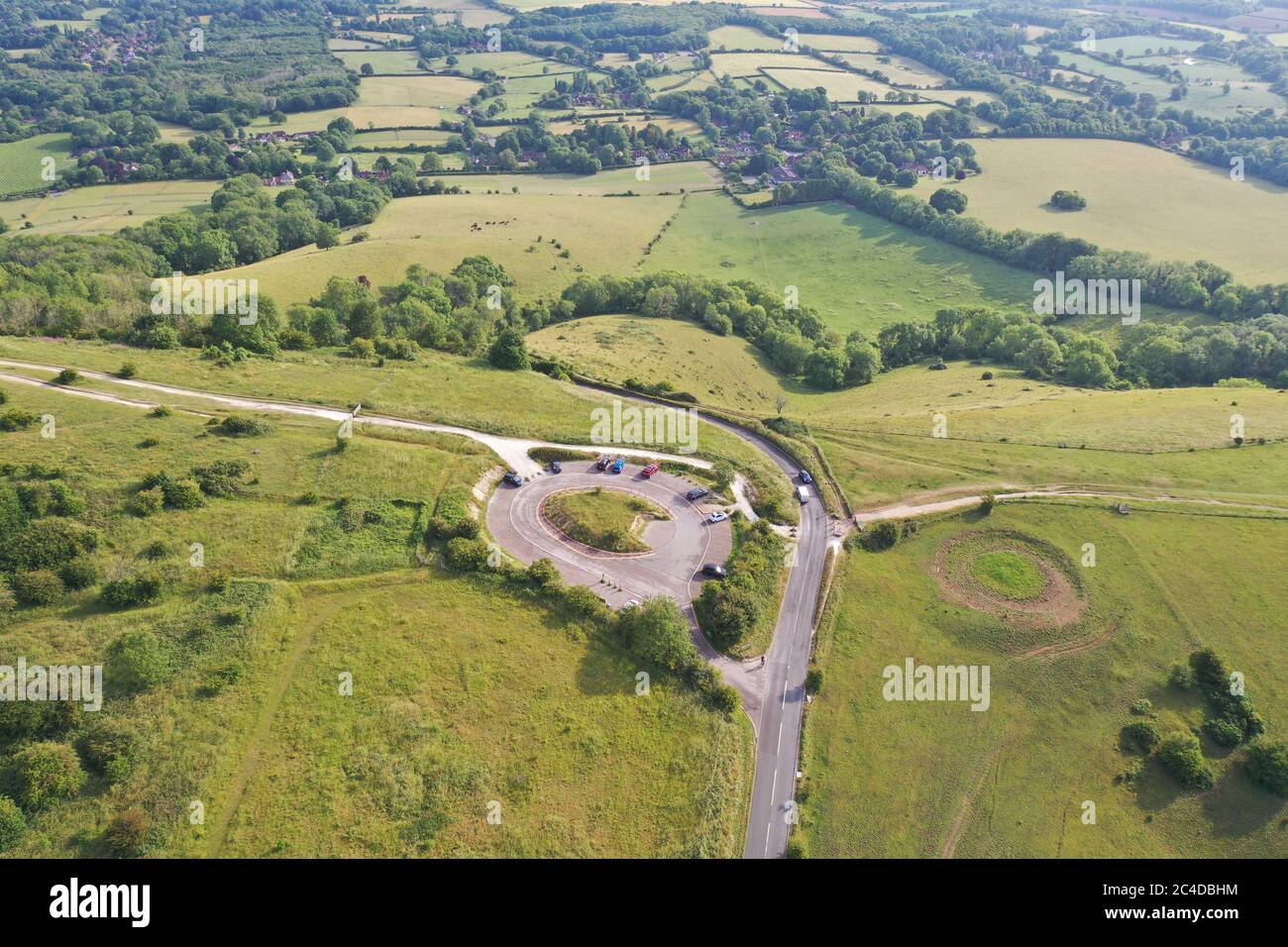 Spectacular aerial views of South Downs in East Sussex Stock Photo - Alamy