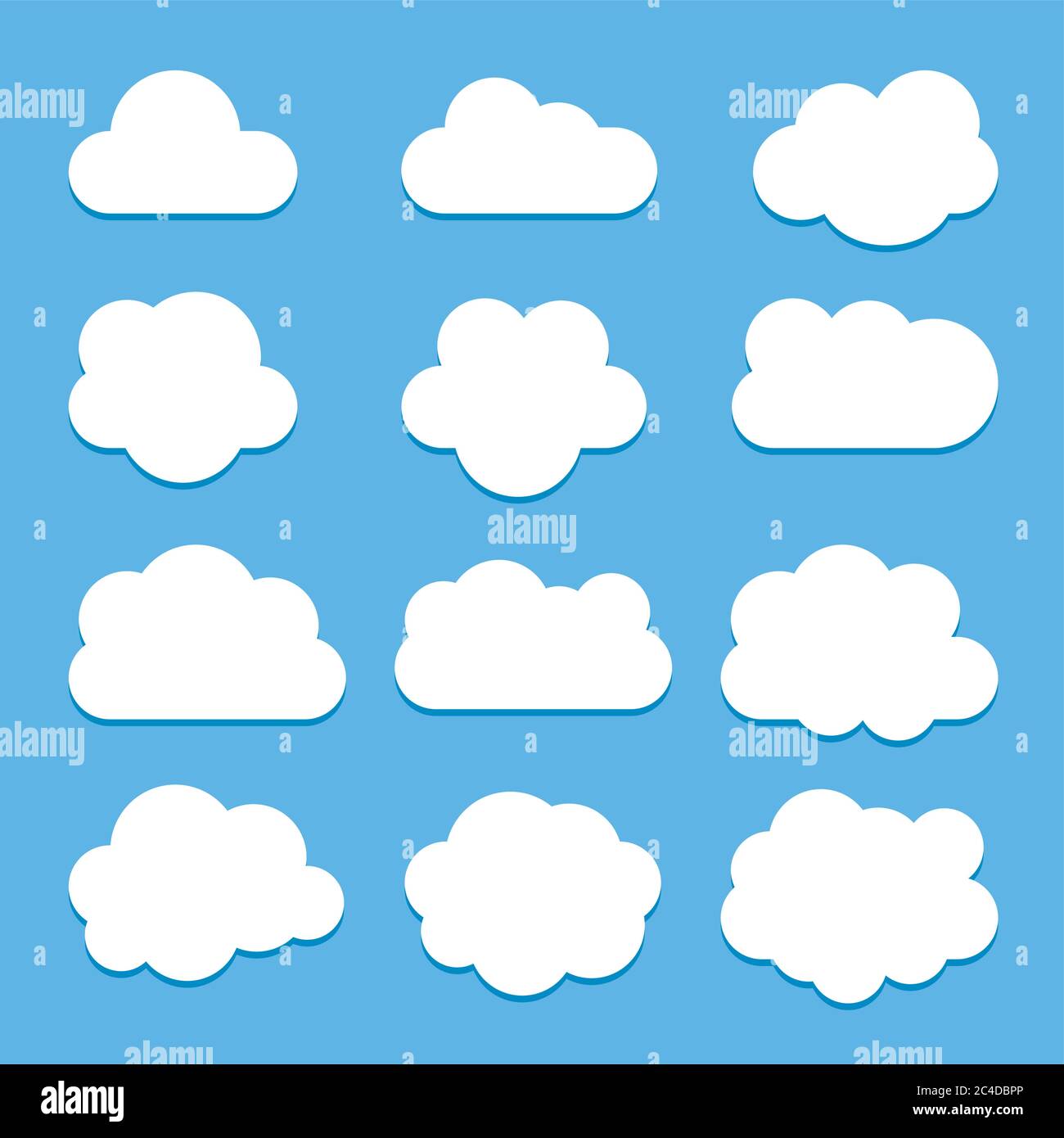 Cartoon cloud icons in Stock Vector Images - Alamy