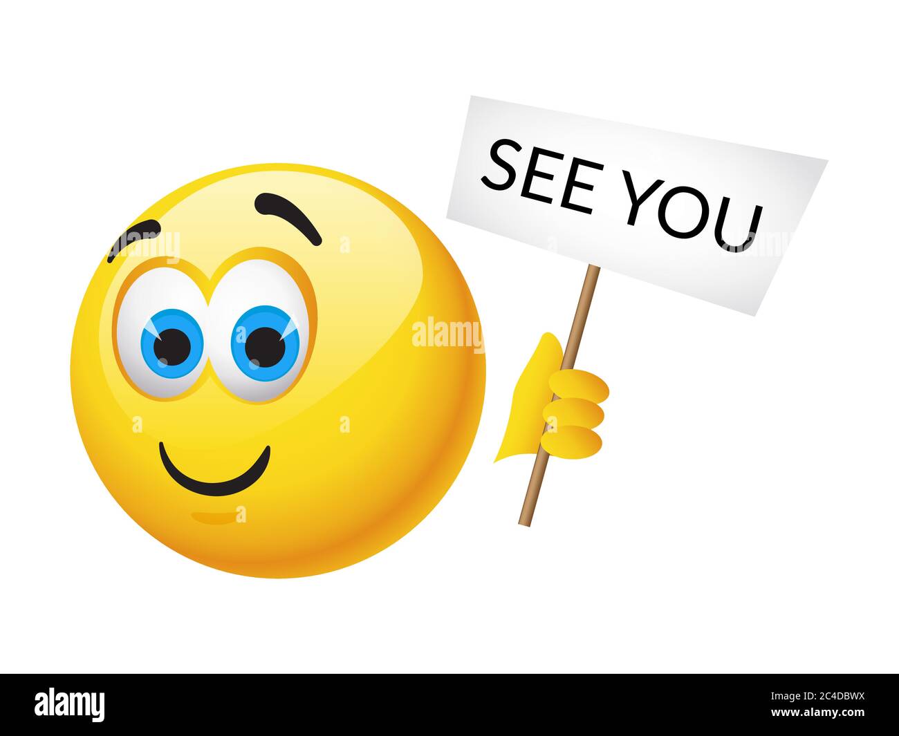 Bye Emoticon High Resolution Stock Photography and Images - Alamy