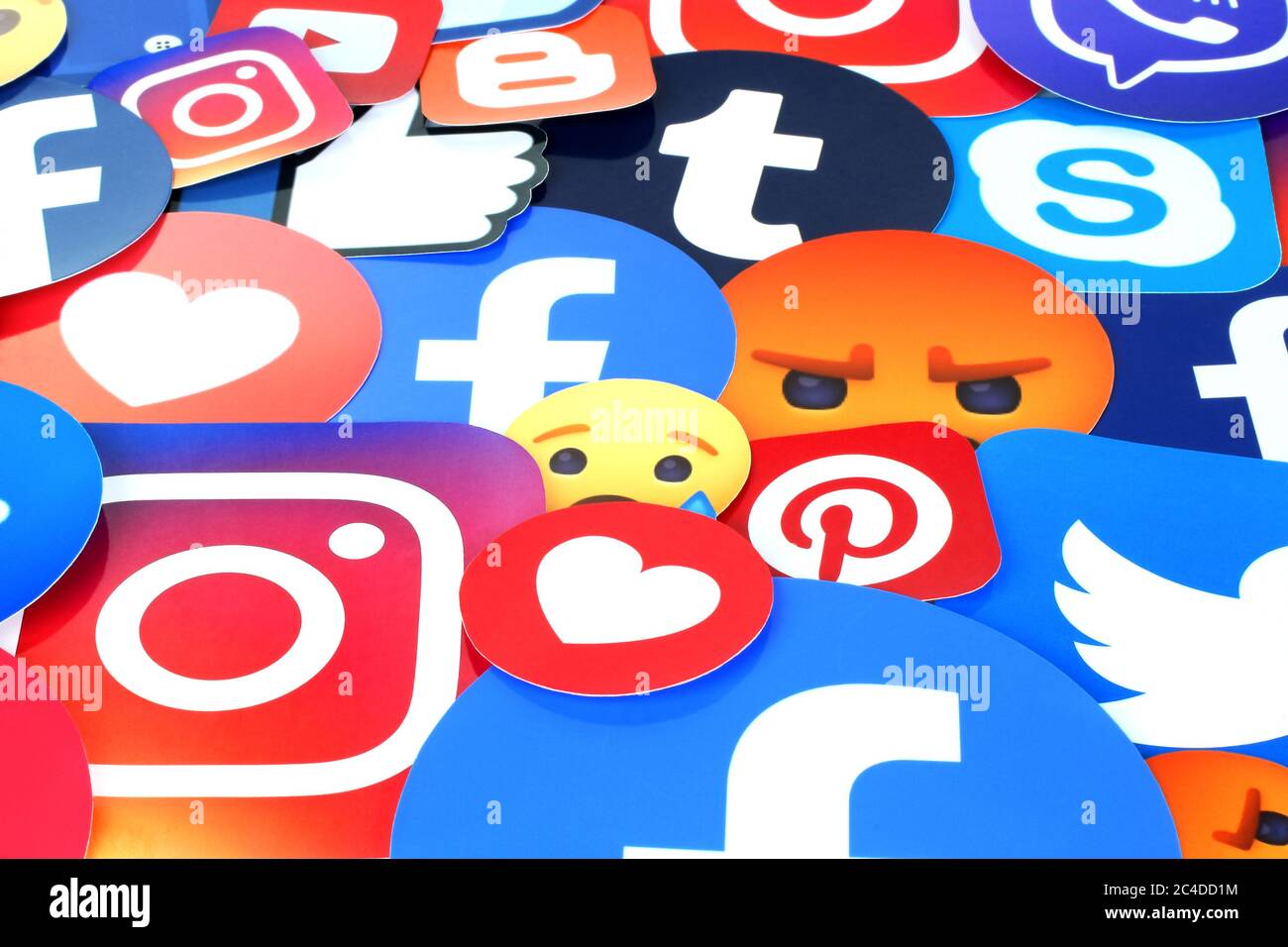 Social media icons emoji hi-res stock photography and images - Alamy