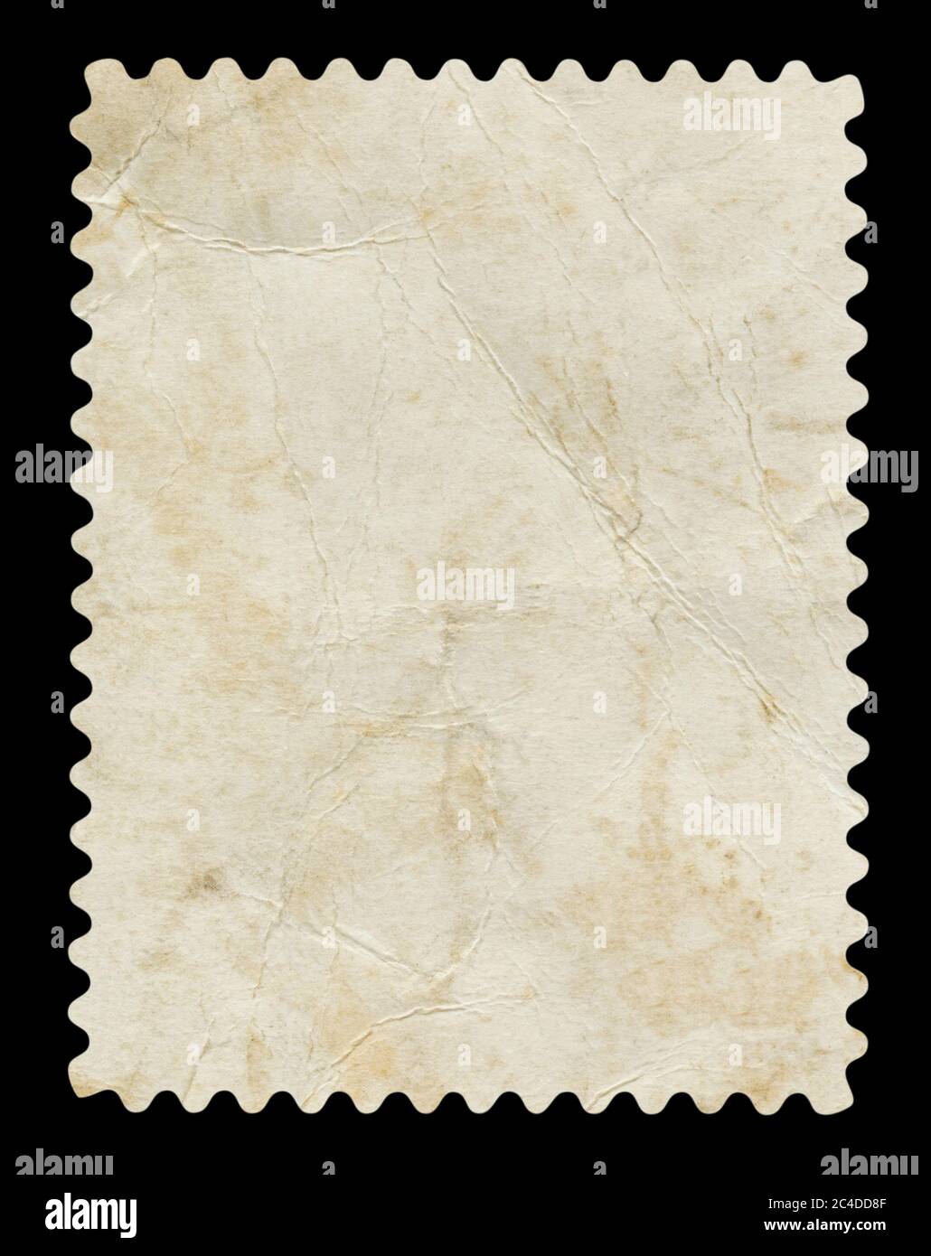 Blank postage stamp - Isolated on Black Stock Photo - Alamy