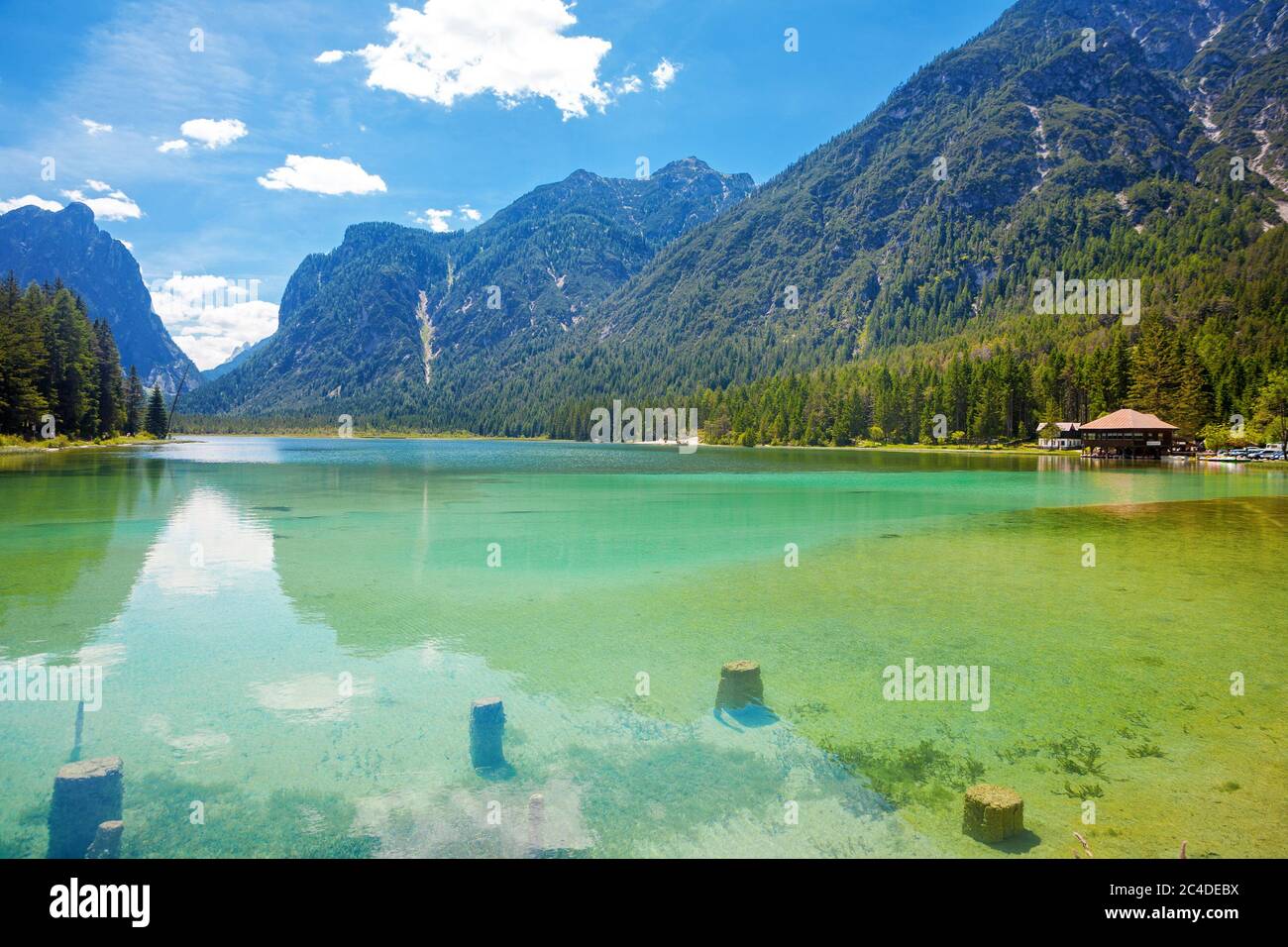 Lake toblach hi-res stock photography and images - Alamy